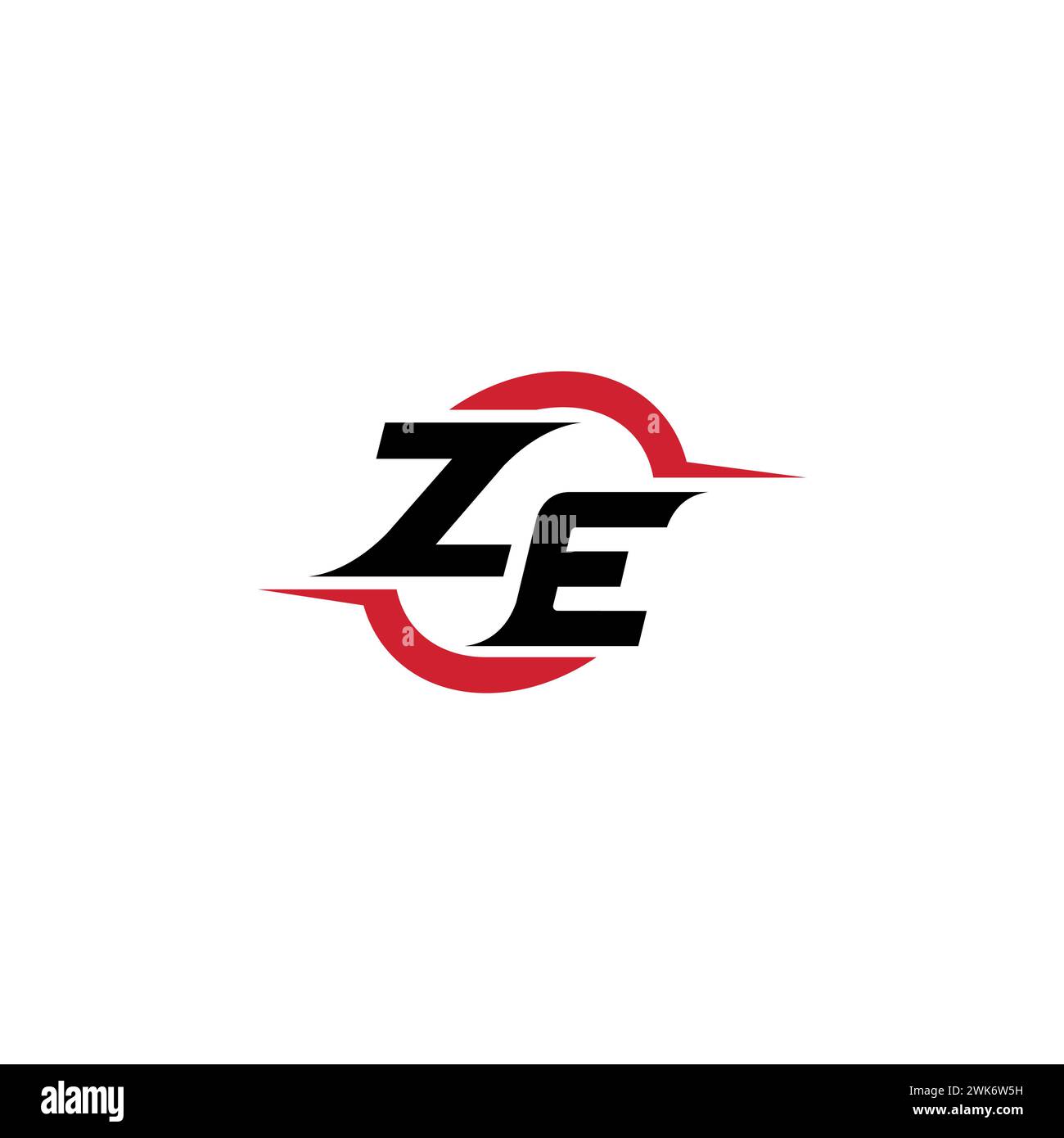 ZE initial logo cool and stylish concept for esport or gaming logo as ...