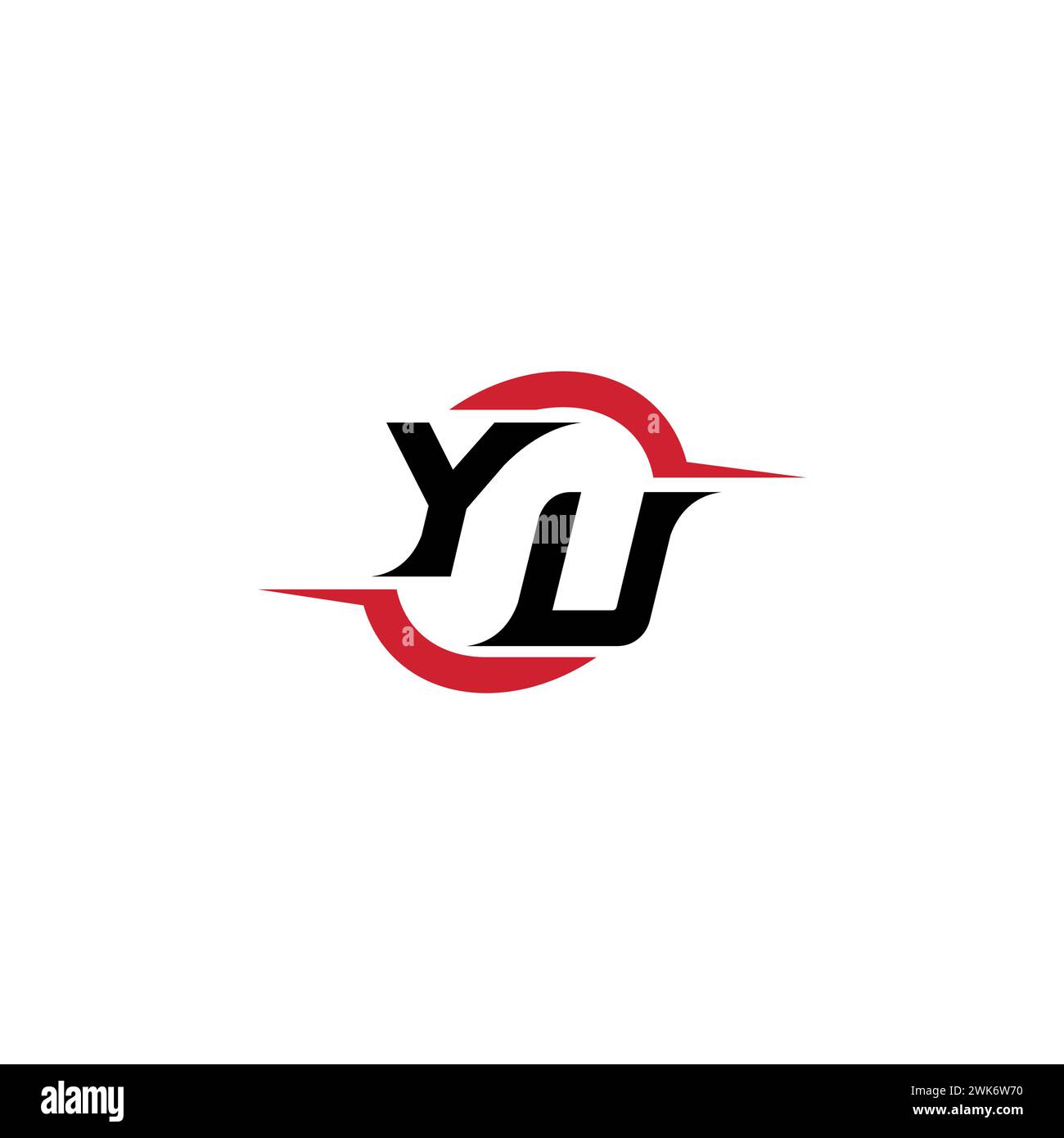 YU initial logo cool and stylish concept for esport or gaming logo as ...