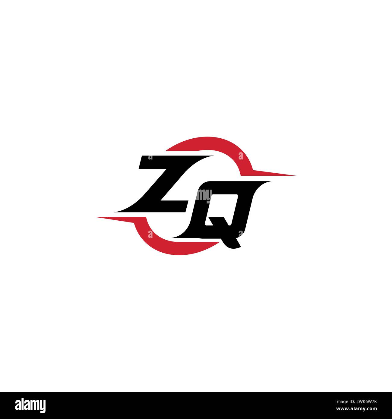 ZQ initial logo cool and stylish concept for esport or gaming logo as ...