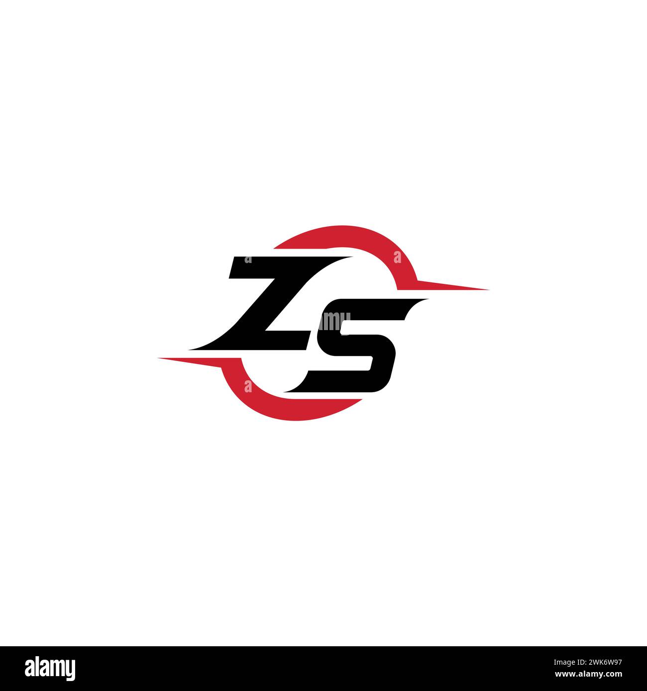 ZS initial logo cool and stylish concept for esport or gaming logo as your inspirational Stock ...