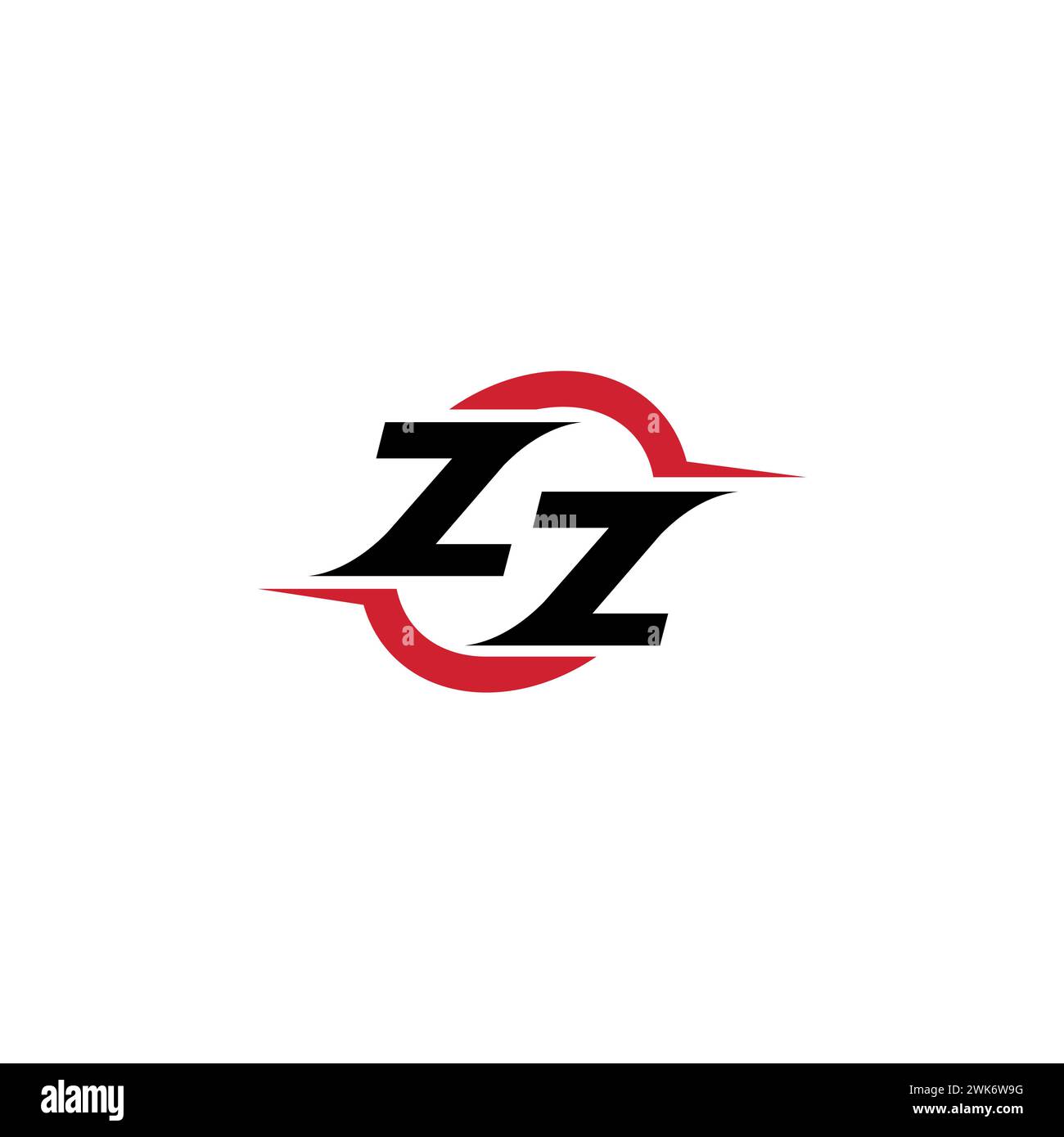 ZZ initial logo cool and stylish concept for esport or gaming logo as ...