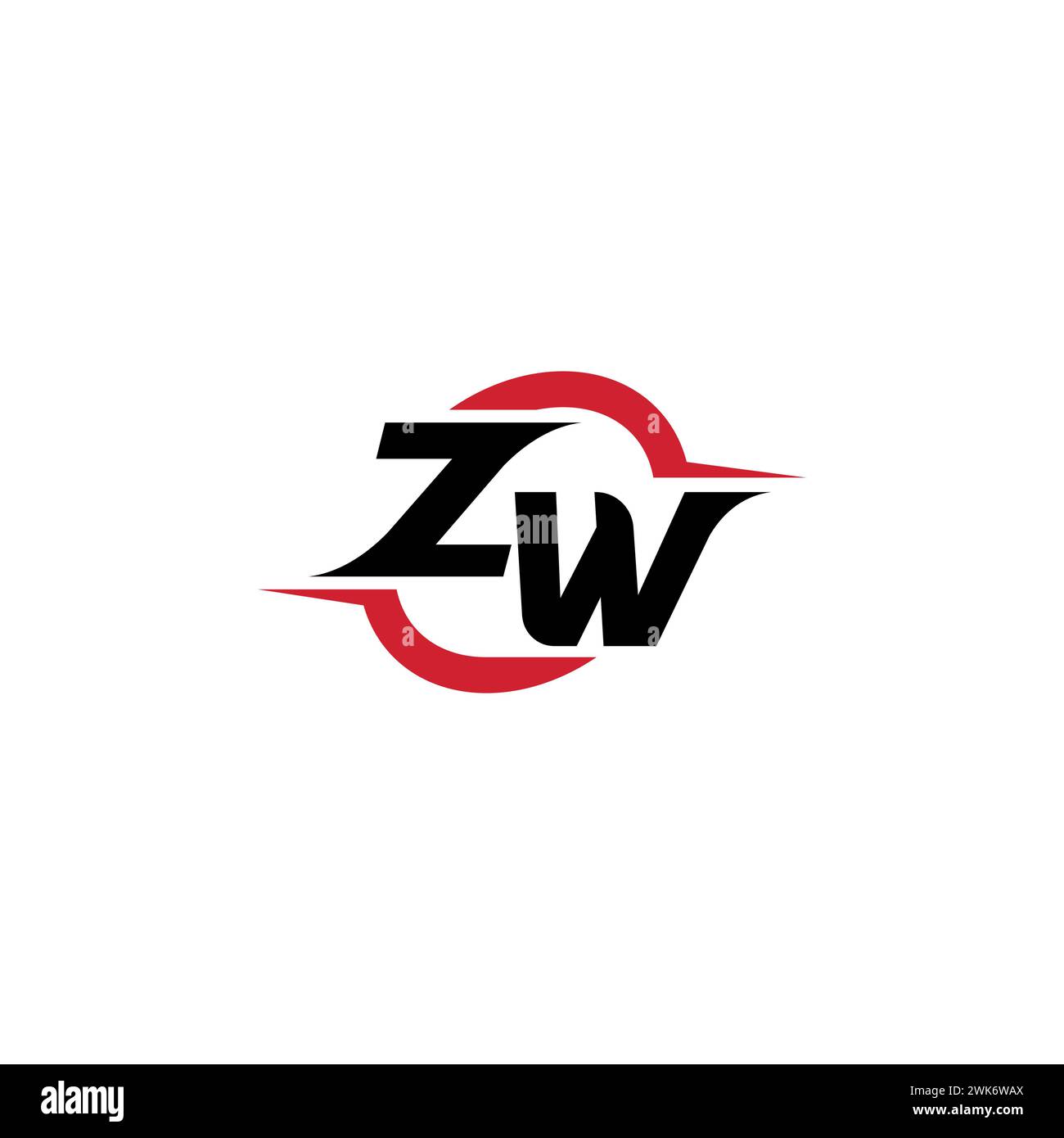 Zw minimal logo design hi-res stock photography and images - Alamy