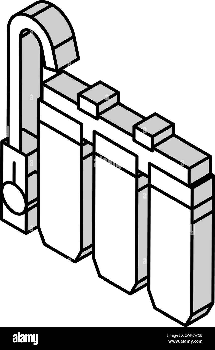 house water filter isometric icon vector illustration Stock Vector ...