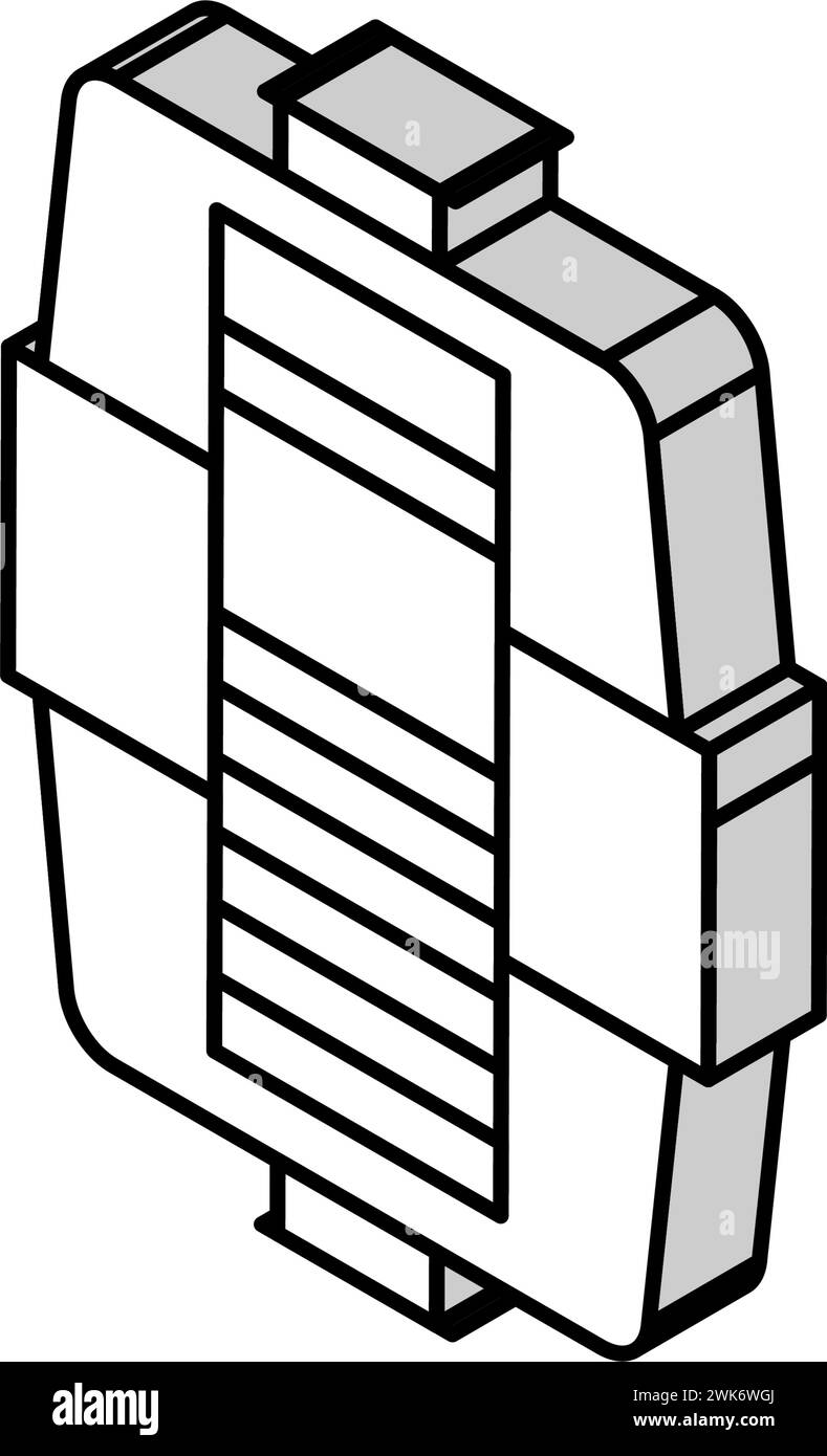 layers in water filter isometric icon vector illustration Stock Vector ...