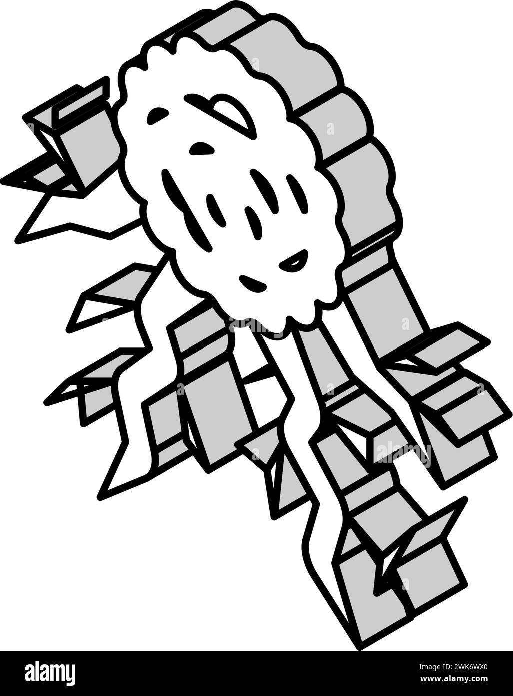 cancer cell isometric icon vector illustration Stock Vector Image & Art ...