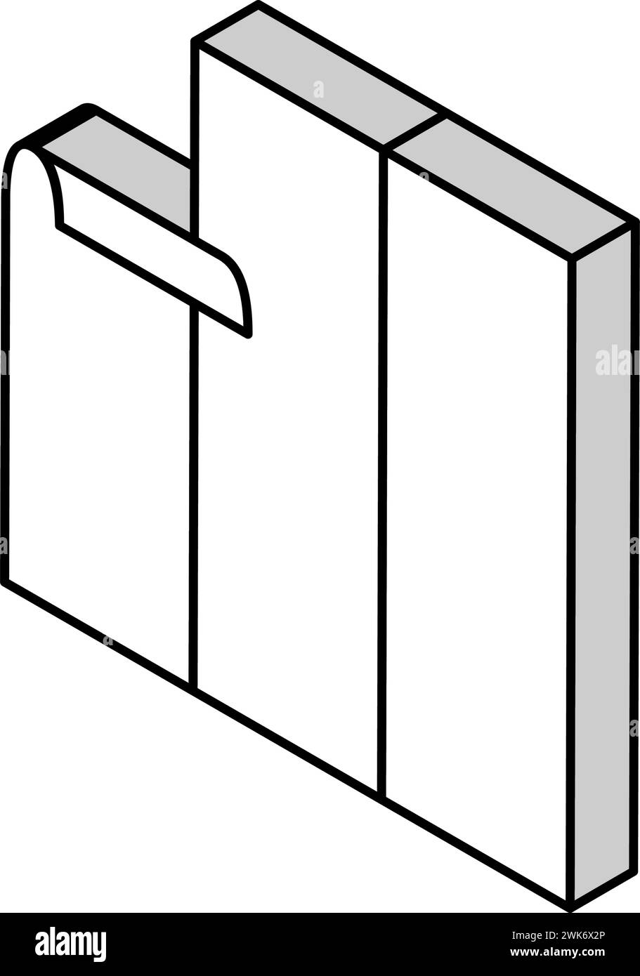 vinyl covering isometric icon vector illustration Stock Vector Image ...