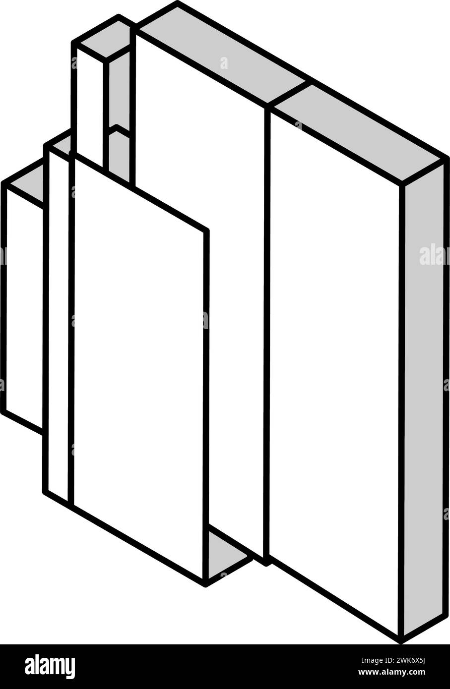 plastic floor isometric icon vector illustration Stock Vector Image ...