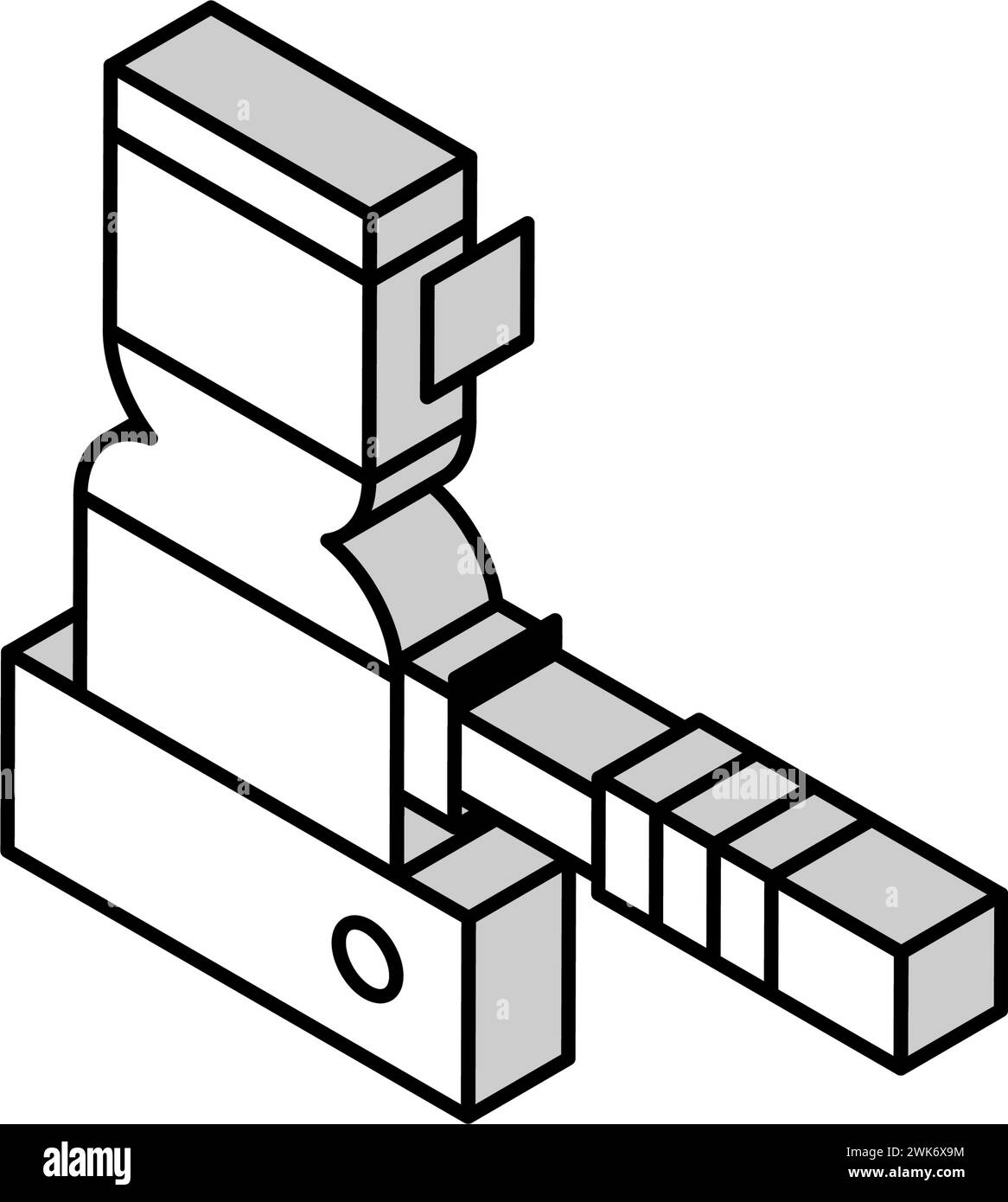 hookah coal burner isometric icon vector illustration Stock Vector ...