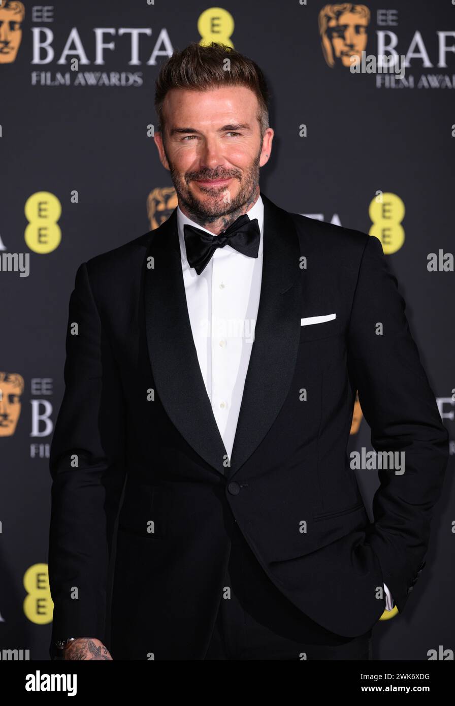 London, UK. February 18th, 2024. David Beckham at the 2024 EE BAFTA ...