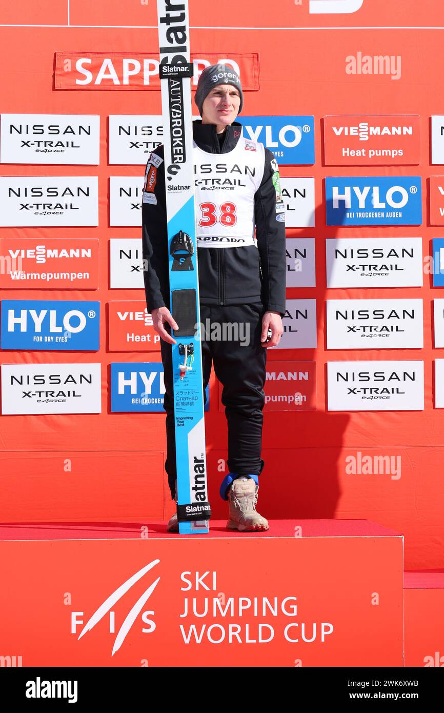 Sapporo, Hokkaido, Japan. 18th Feb, 2024. Domen Prevc (SLO) Ski Jumping ...
