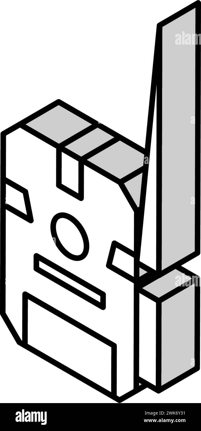 hunting camera isometric icon vector illustration Stock Vector Image ...