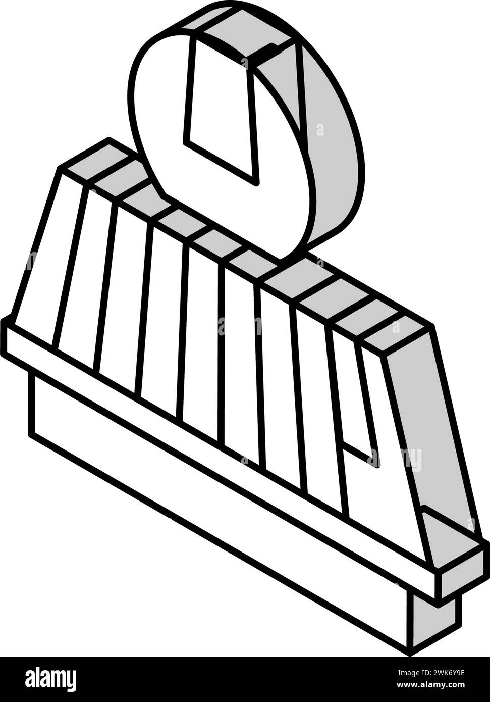 metal roof isometric icon vector illustration Stock Vector Image & Art - Alamy