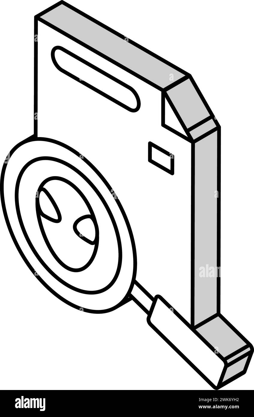 alien discovery document isometric icon vector illustration Stock ...