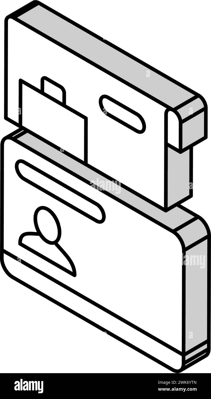 work visa isometric icon vector illustration Stock Vector Image & Art ...