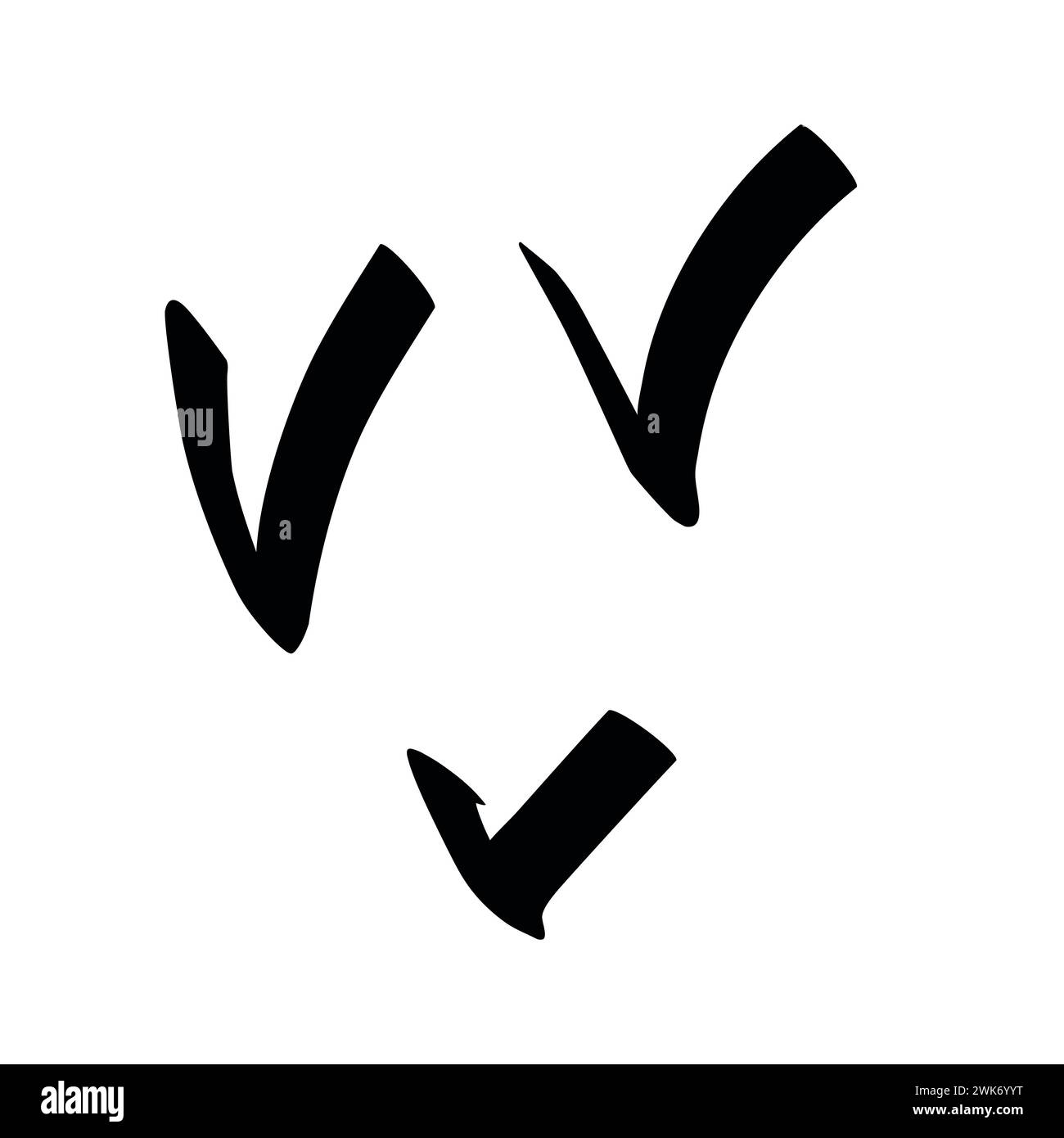 Bold check mark Stock Vector Images - Alamy