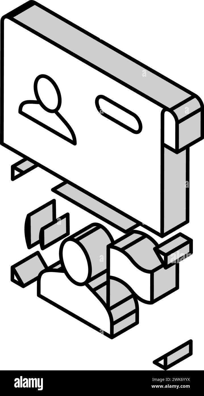 visa as political asylum isometric icon vector illustration Stock ...