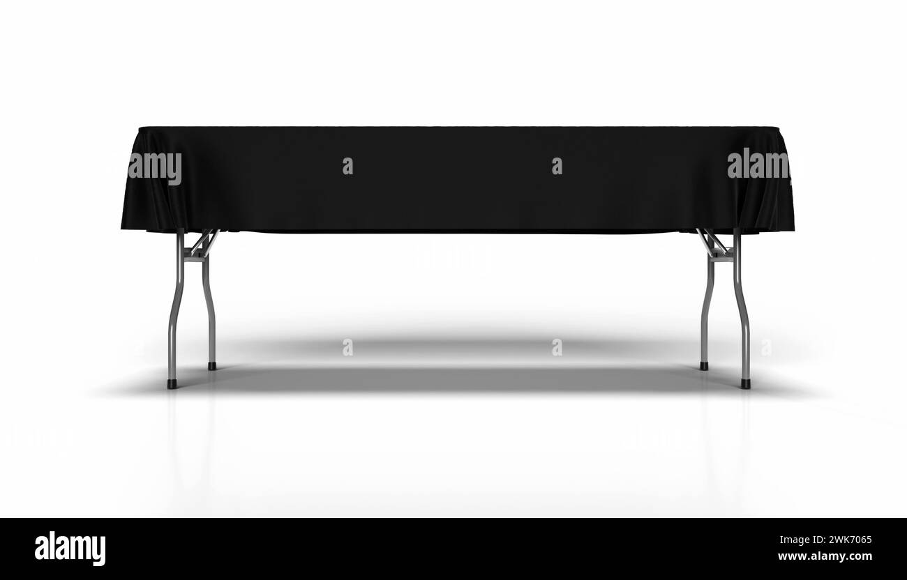 Trade show exhibition half drop table runner drape cloth banner or ...