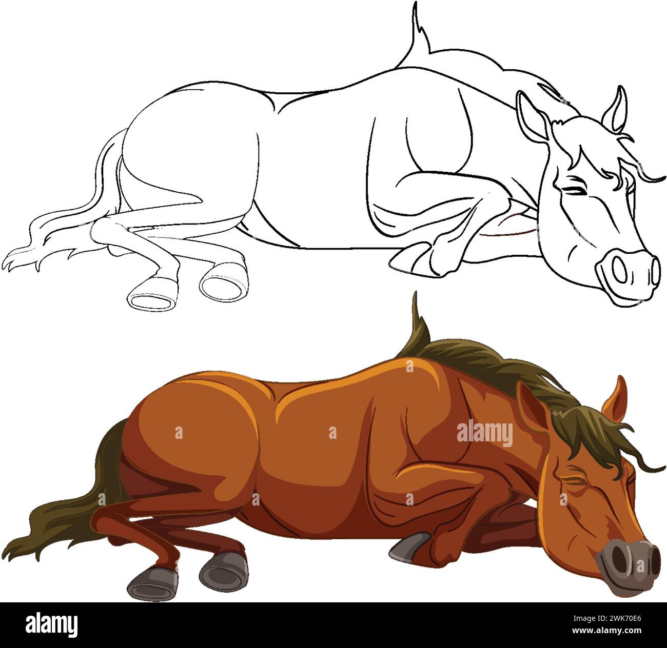 Hooves rest Stock Vector Images - Alamy