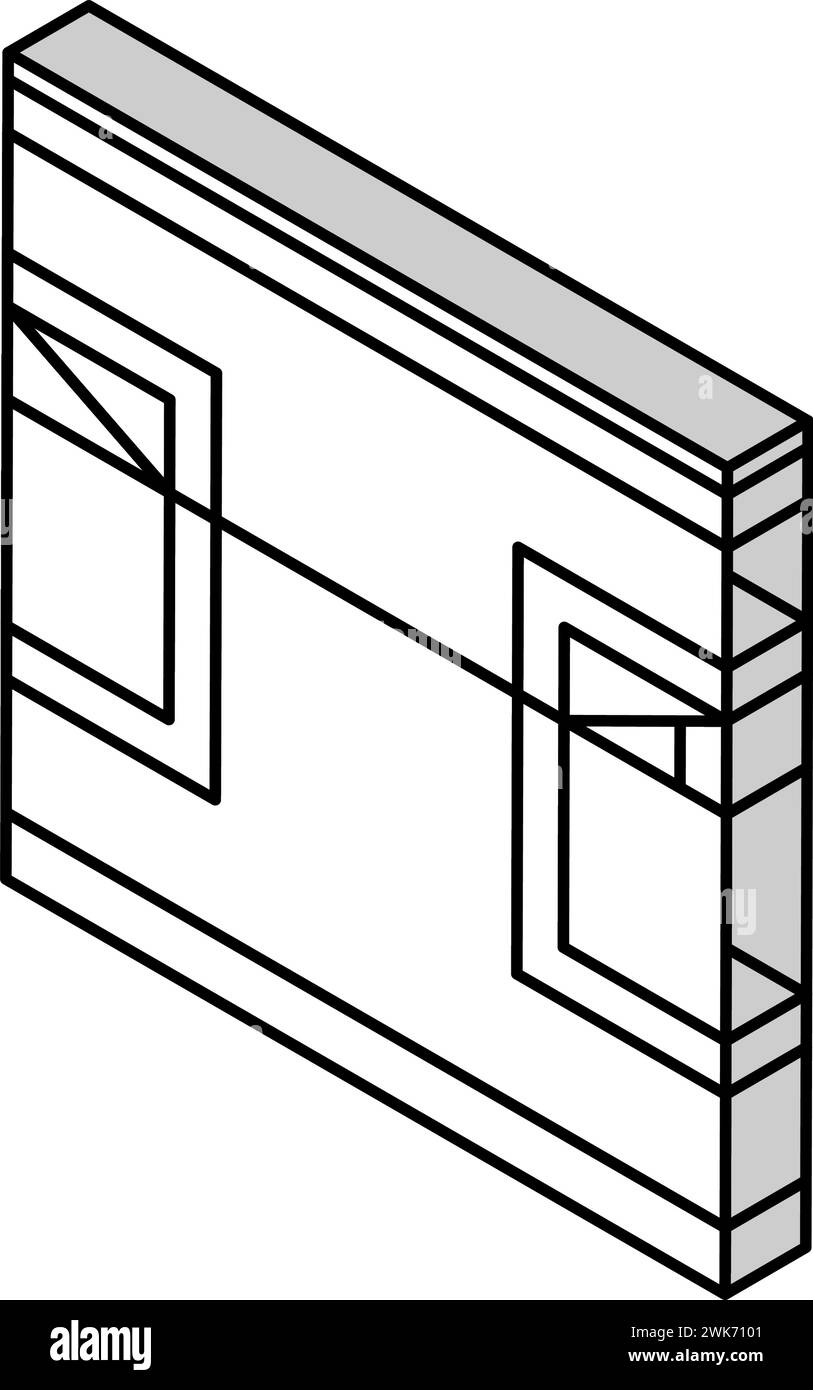 windows top lighting isometric icon vector illustration Stock Vector ...