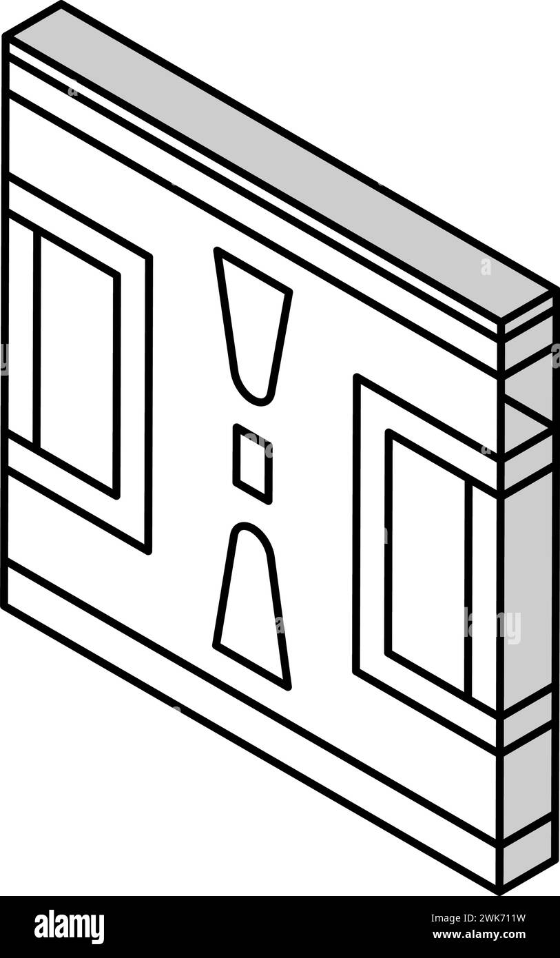 wall lighting isometric icon vector illustration Stock Vector Image ...