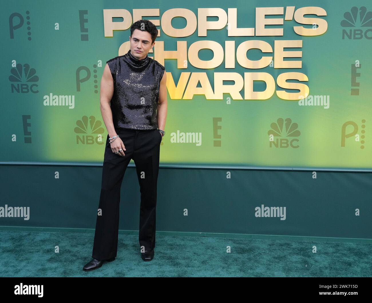 Los Angeles, USA. 18th Feb, 2024. Darren Barnet walking on the red ...