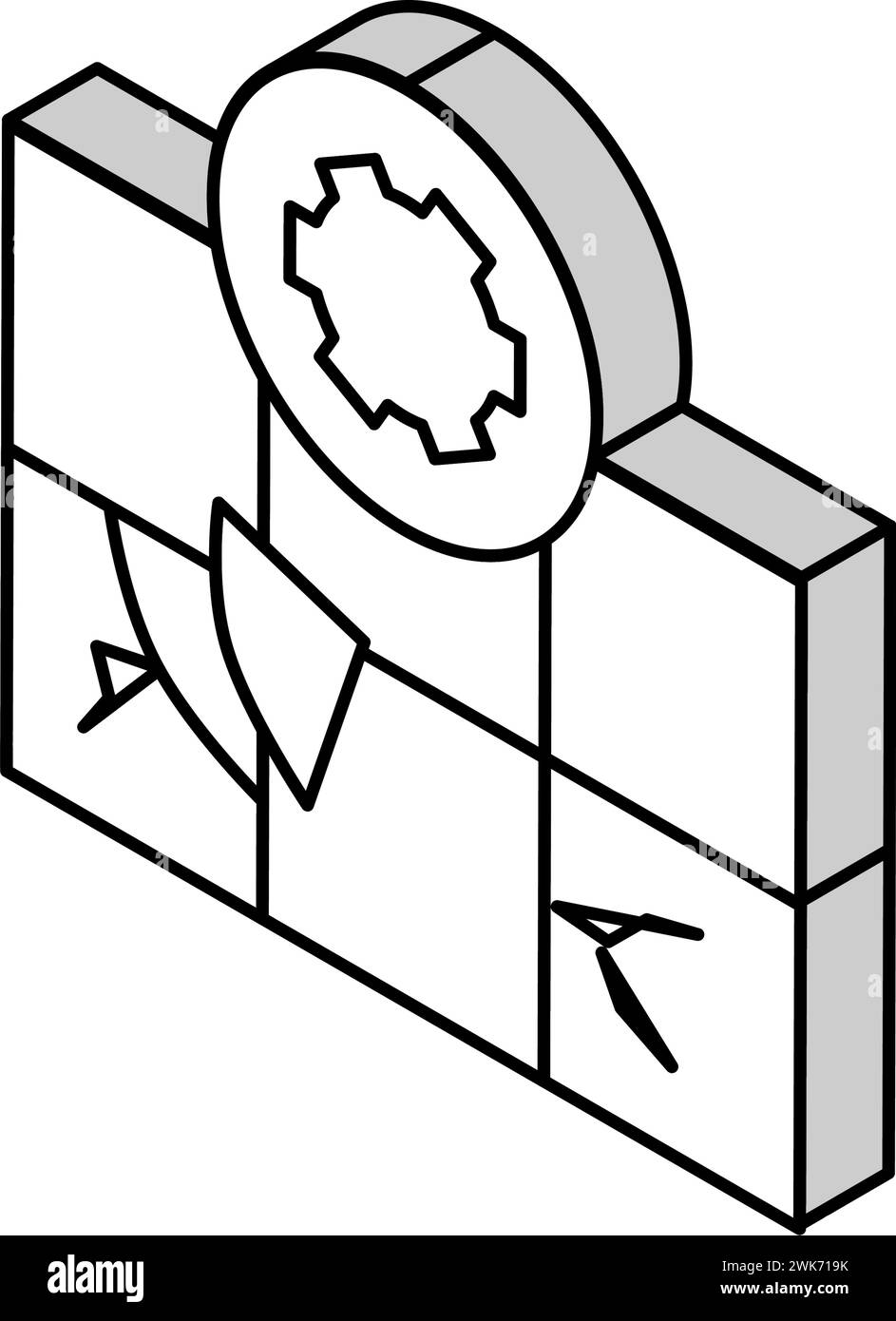 Tile install Black and White Stock Photos & Images - Alamy