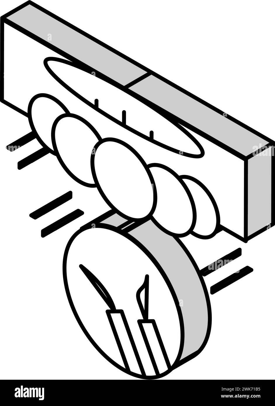 light fixture repair isometric icon vector illustration Stock Vector ...