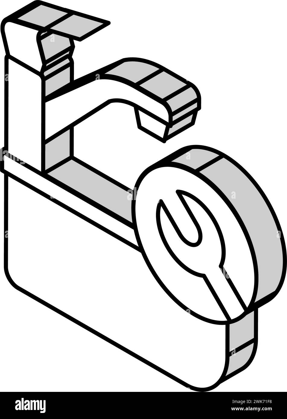 faucet repair isometric icon vector illustration Stock Vector Image ...