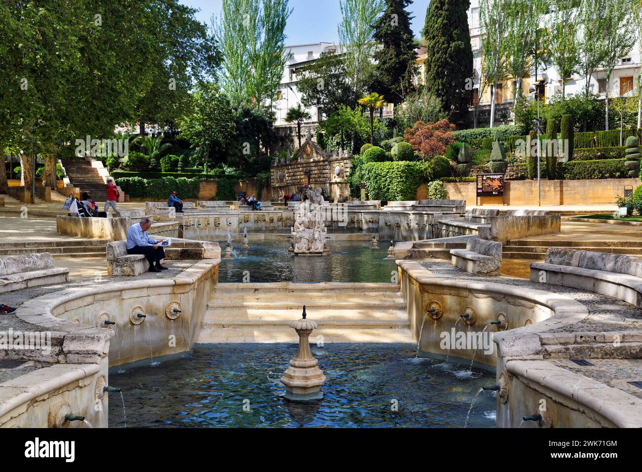 Fountain, Water basin, Fuente del Rey, Artist Remigio del Marmol ...