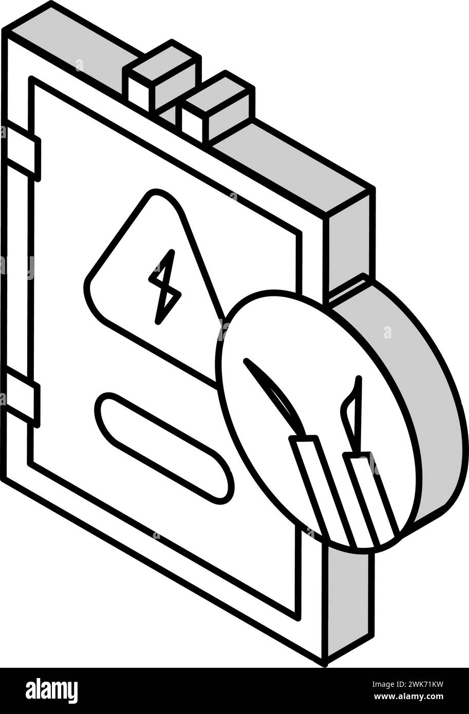 electrical repair isometric icon vector illustration Stock Vector Image ...