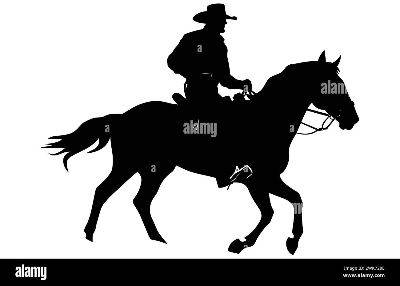 cowboy and horse running silhouettes , Cowboys ride horses, Riders on ...
