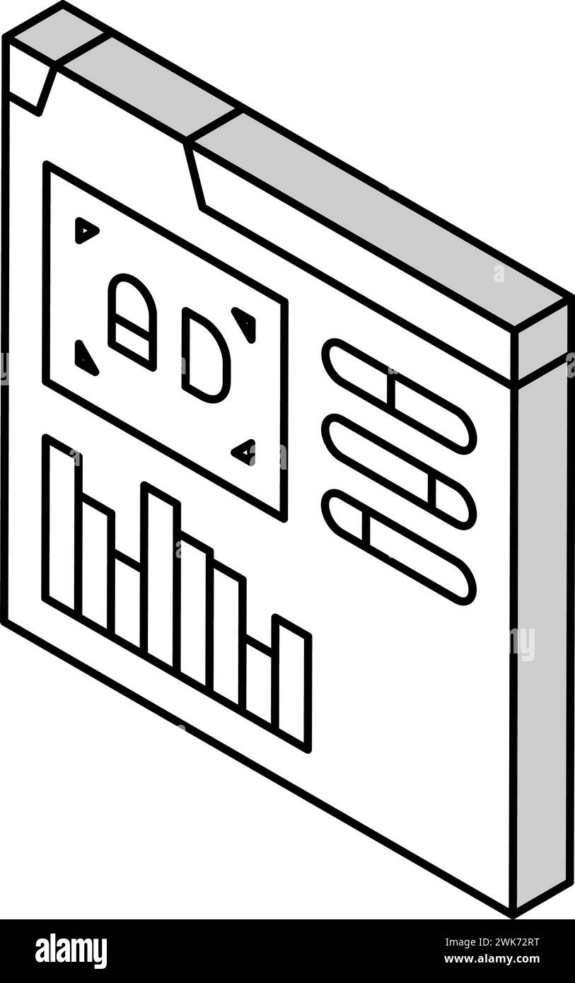 google analytics integration isometric icon vector illustration Stock ...