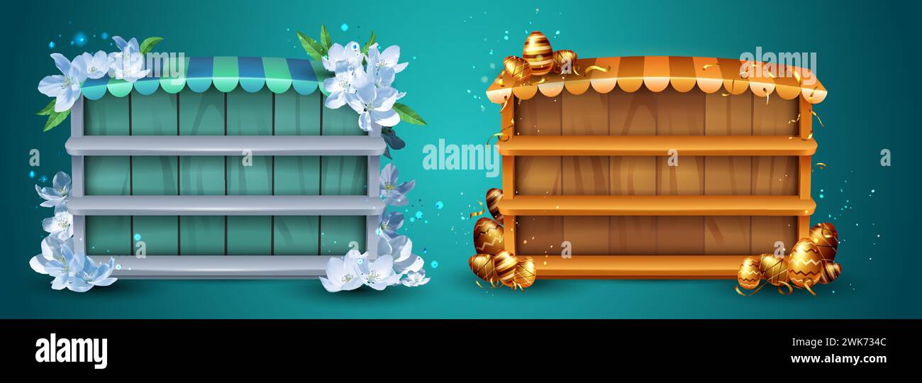 Empty egg shelves Stock Vector Images - Alamy