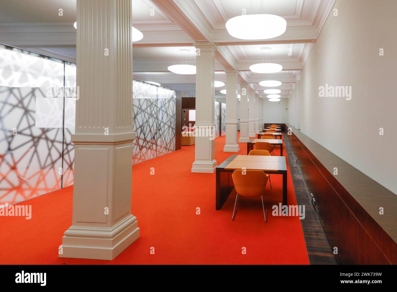 New reading room in the Berlin State Library in the Unter den Linden ...