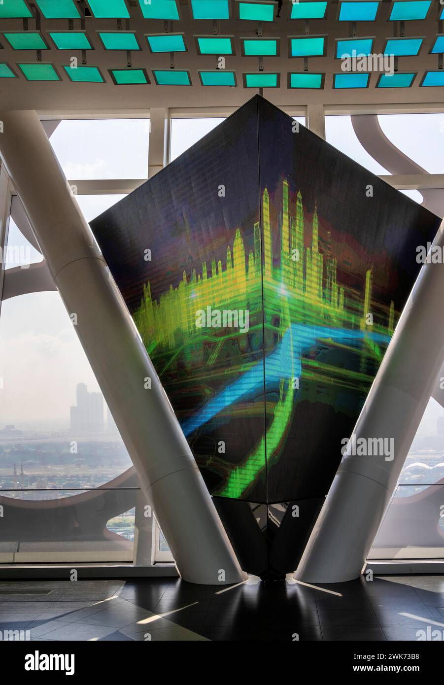 The Frame, digital screen, viewing platform on the upper floor, Dubai ...