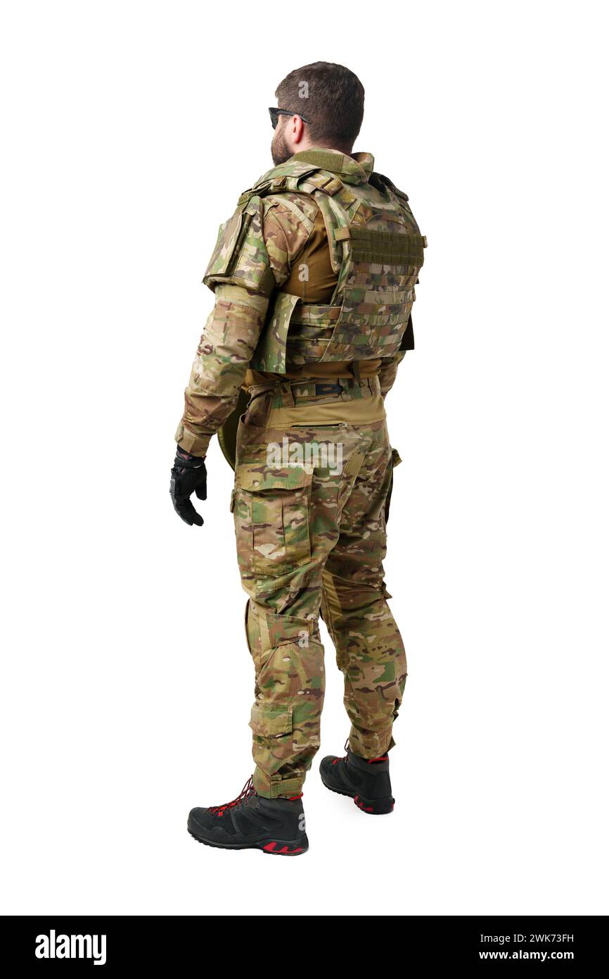Confident soldier in military uniform Cut Out Stock Images & Pictures ...