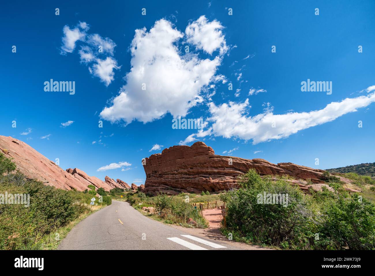 Red Rocks Park and Amphitheatre in Morrison, Colorado, USA Stock Photo ...