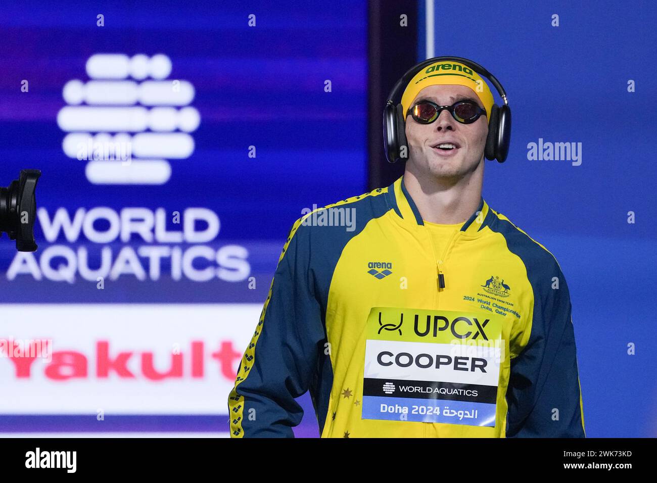 Doha, Qatar. 18th Feb, 2024. Isaac Cooper of Australia reacts prior to ...
