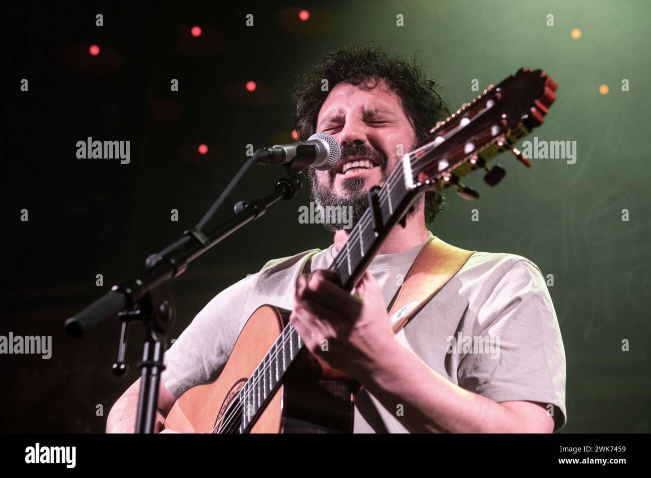 El Kanka performing at La Paloma, Barcelona 15 Feb. 2024. Photographer ...