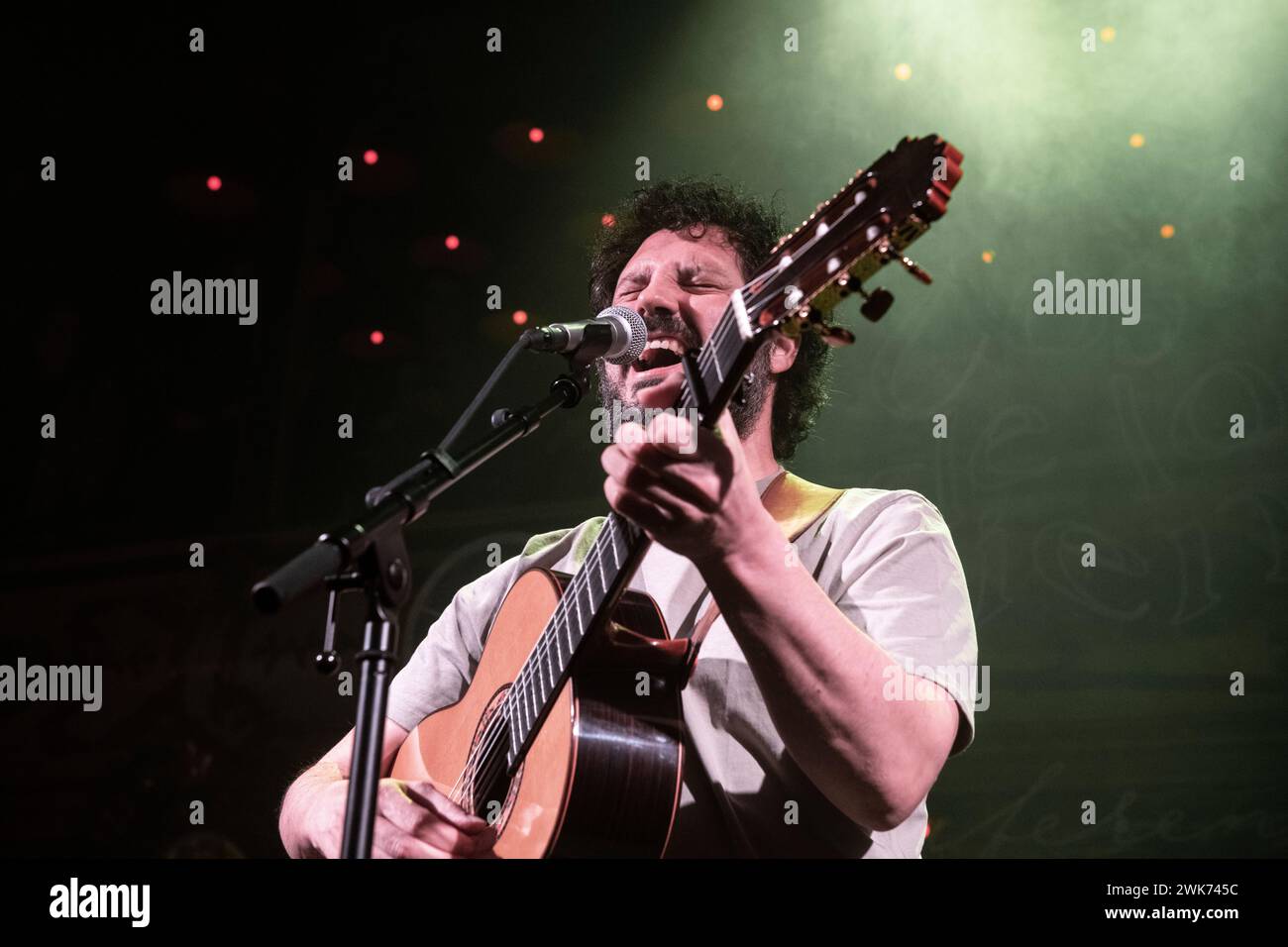 El Kanka performing at La Paloma, Barcelona 15 Feb. 2024. Photographer ...