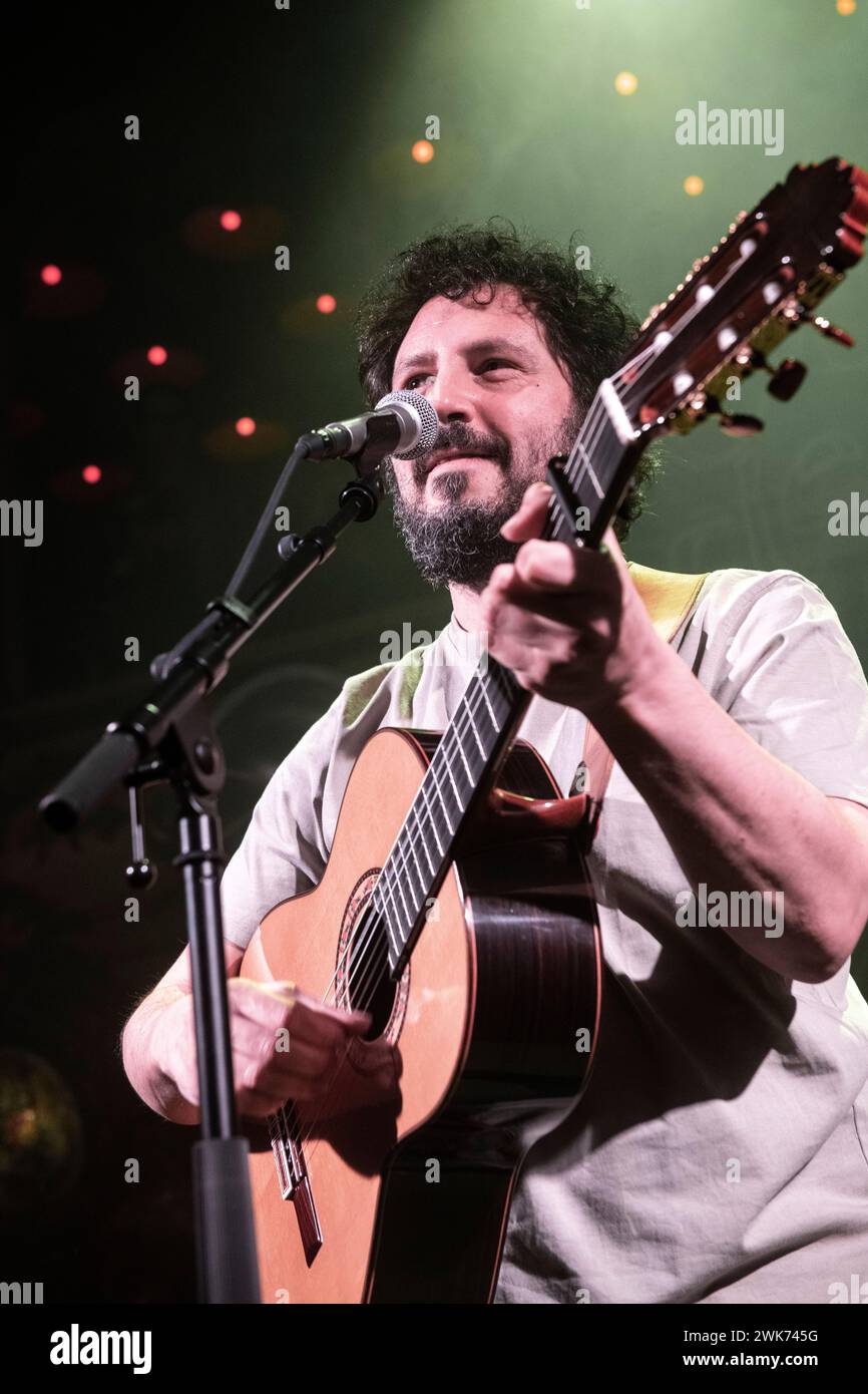 El Kanka performing at La Paloma, Barcelona 15 Feb. 2024. Photographer ...