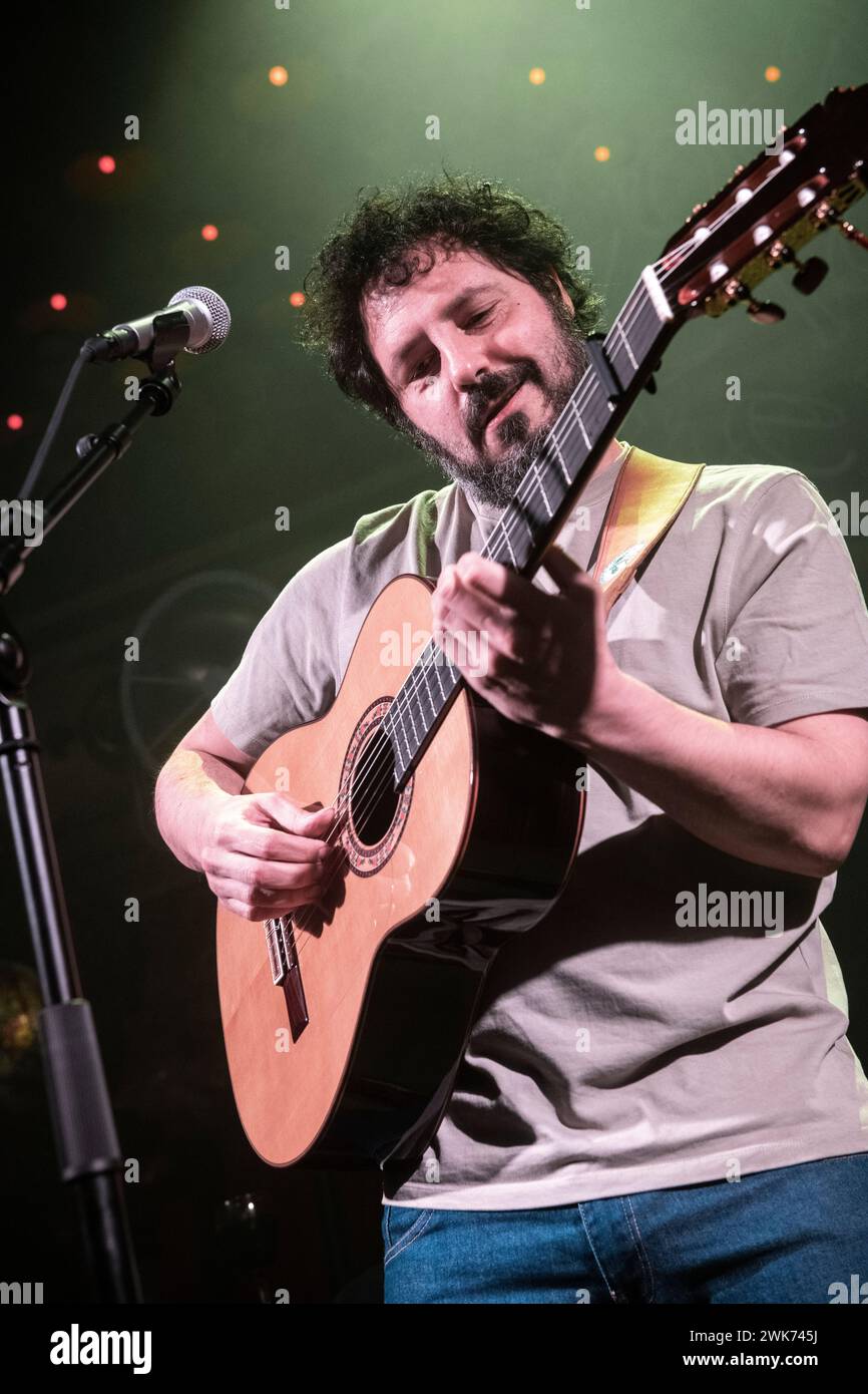 El Kanka performing at La Paloma, Barcelona 15 Feb. 2024. Photographer ...