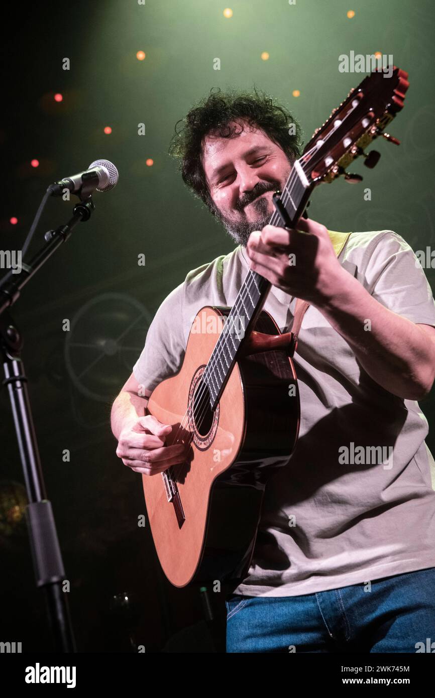 El Kanka performing at La Paloma, Barcelona 15 Feb. 2024. Photographer ...