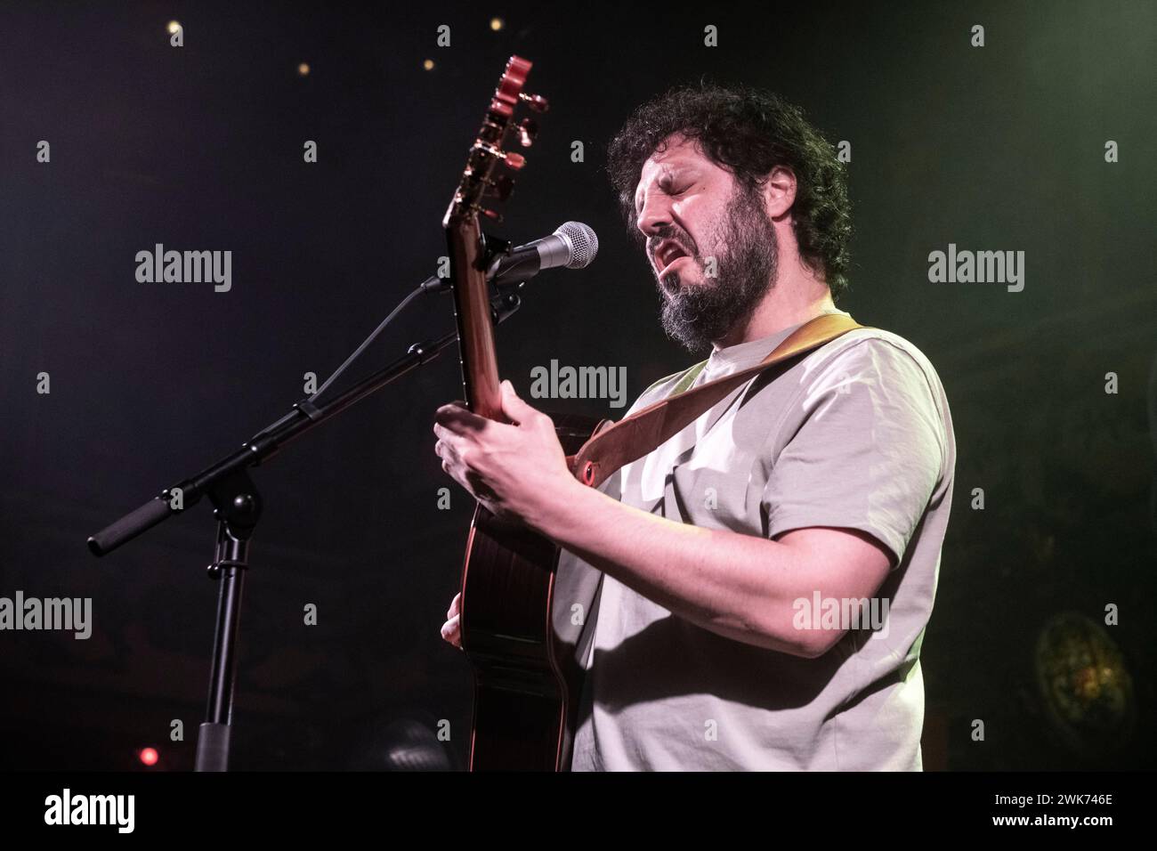El Kanka performing at La Paloma, Barcelona 15 Feb. 2024. Photographer ...