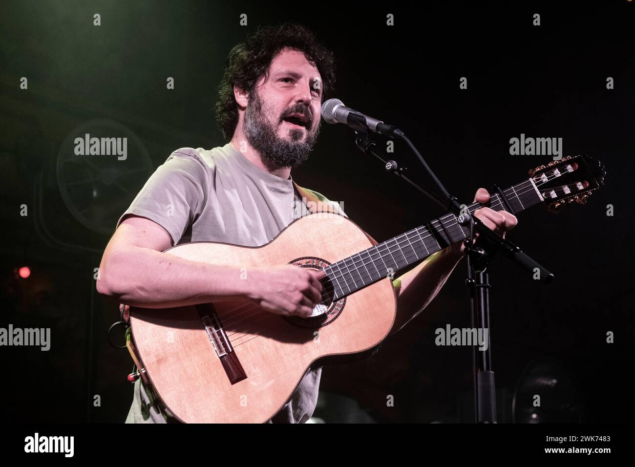 El Kanka performing at La Paloma, Barcelona 15 Feb. 2024. Photographer ...