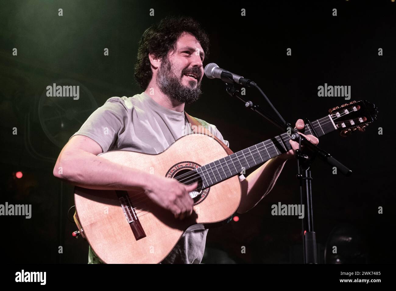 El Kanka performing at La Paloma, Barcelona 15 Feb. 2024. Photographer ...