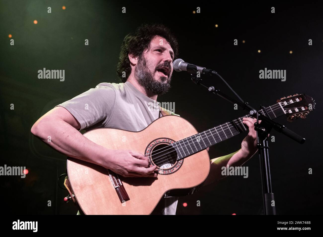 El Kanka performing at La Paloma, Barcelona 15 Feb. 2024. Photographer ...