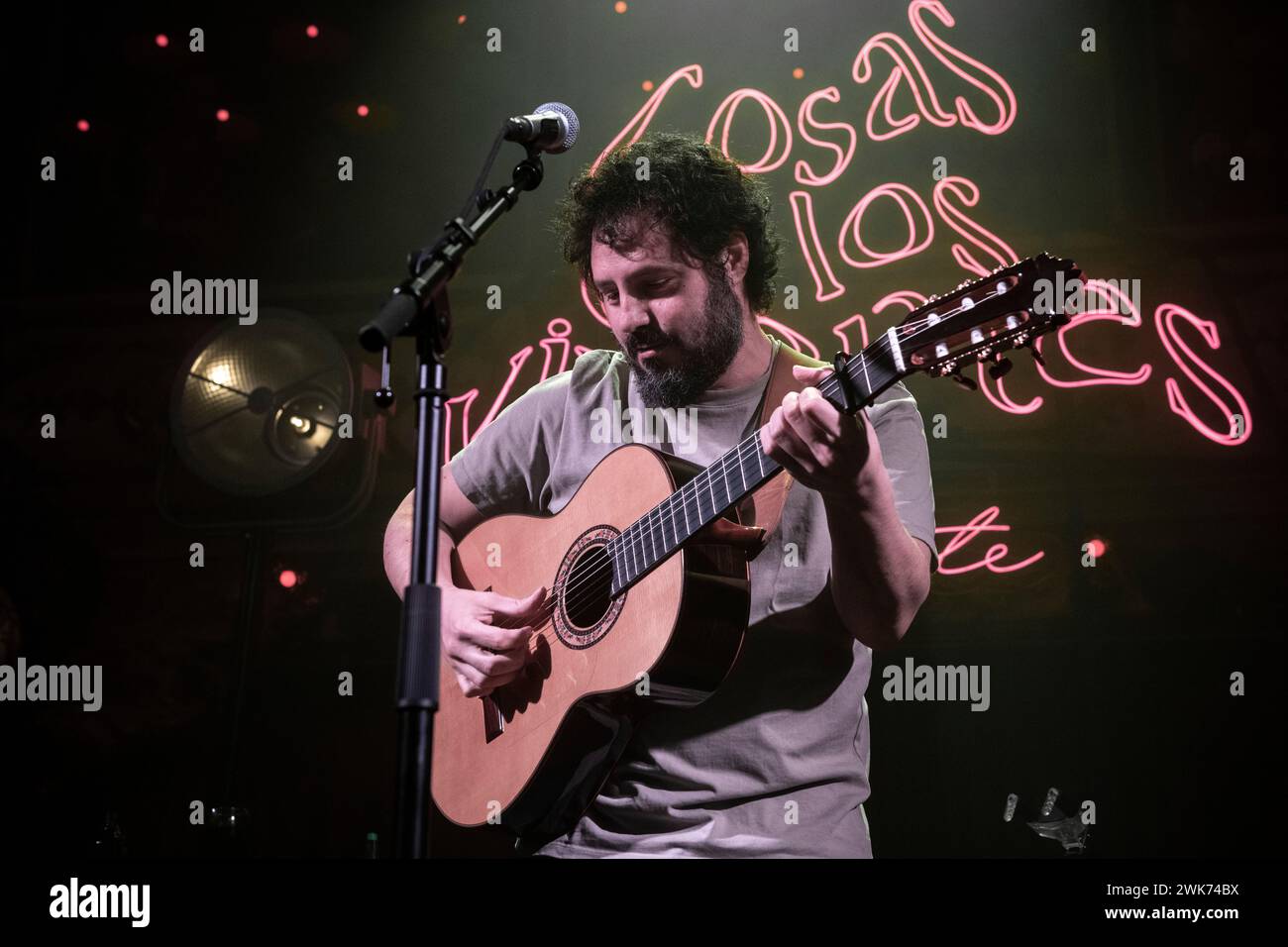 El Kanka performing at La Paloma, Barcelona 15 Feb. 2024. Photographer ...