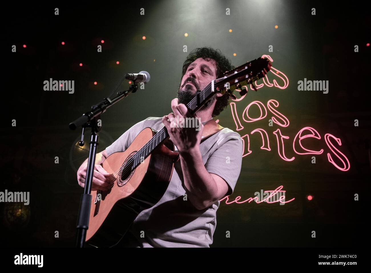 El Kanka performing at La Paloma, Barcelona 15 Feb. 2024. Photographer ...