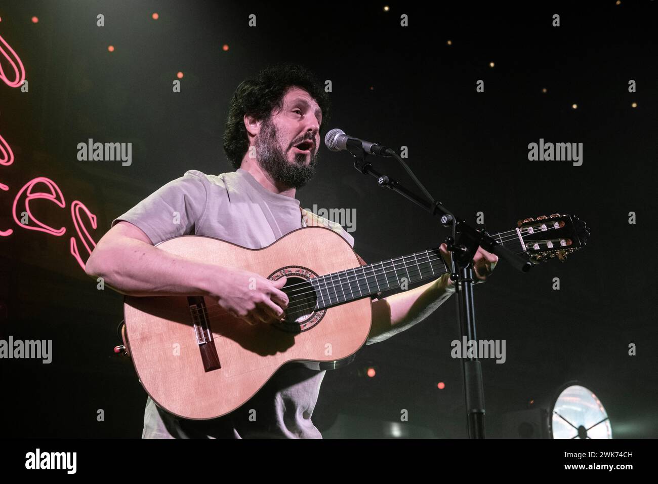 El Kanka performing at La Paloma, Barcelona 15 Feb. 2024. Photographer ...